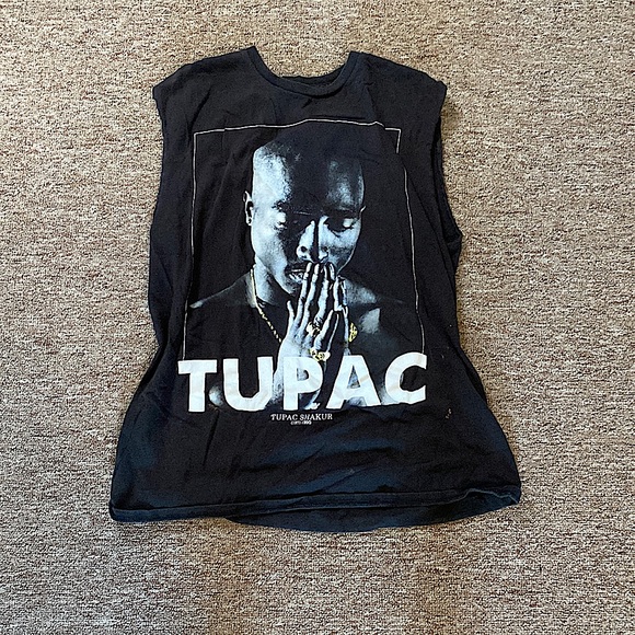 2Pac | Shirts | Vintage Black Tupac Muscle Shirt | Poshmark